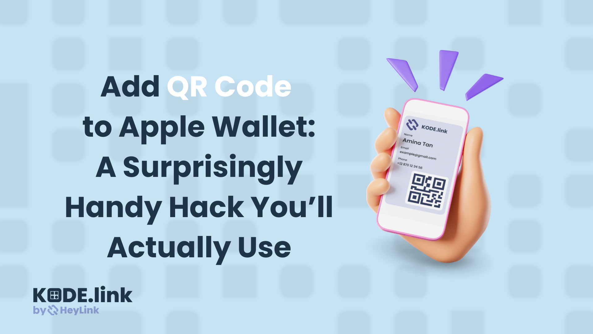 Add QR Code to Apple Wallet - KODE.link Blog